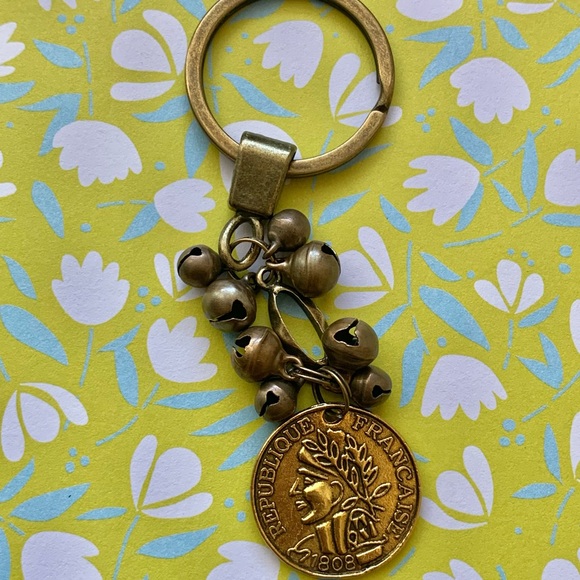 Accessories | Vintage Style Keychain Key Ring Handmade Antique Gold ...